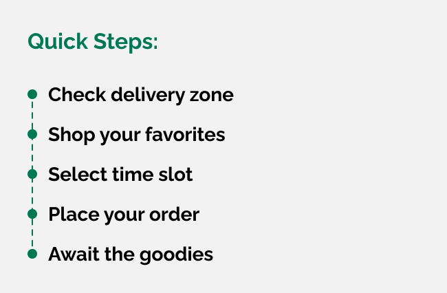 quick steps for express delivery